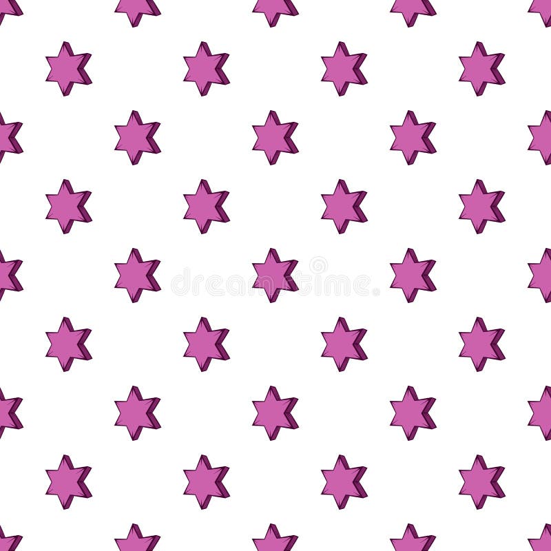 Geometric Shape of Six Pointed Star Pattern Stock Vector - Illustration ...