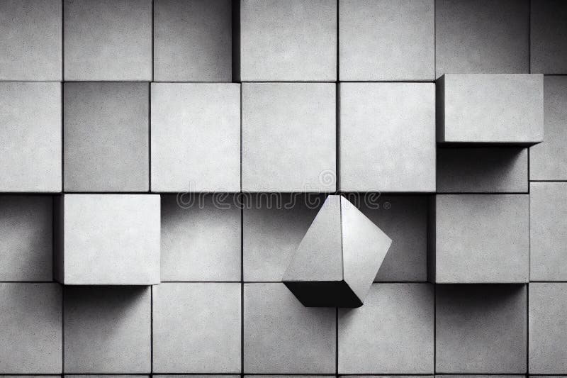 Geometric Shape Textured Grey Blocks Pattern Stock Illustration ...