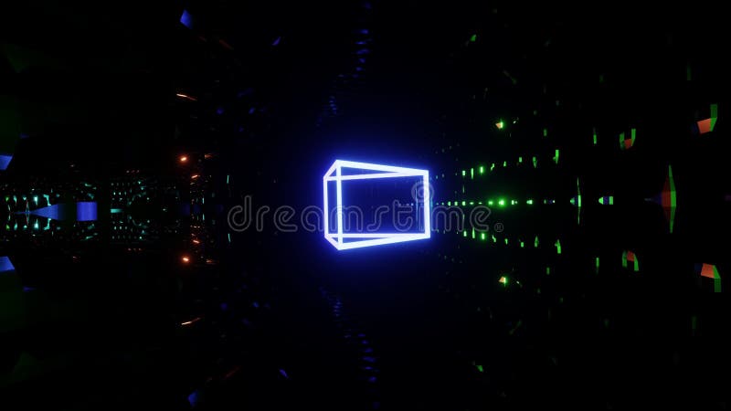 Geometric Shape Triangular Pyramid Sparkles Colorful For Musical Rhythm