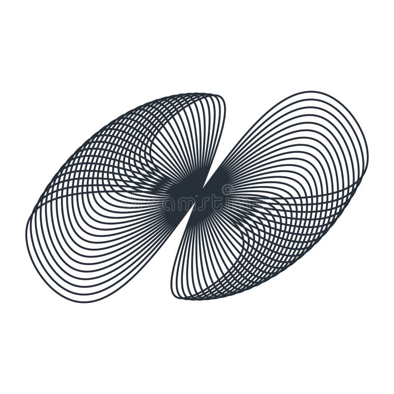 Geometric Shape Twisted Figure Stock Illustration - Illustration of ...