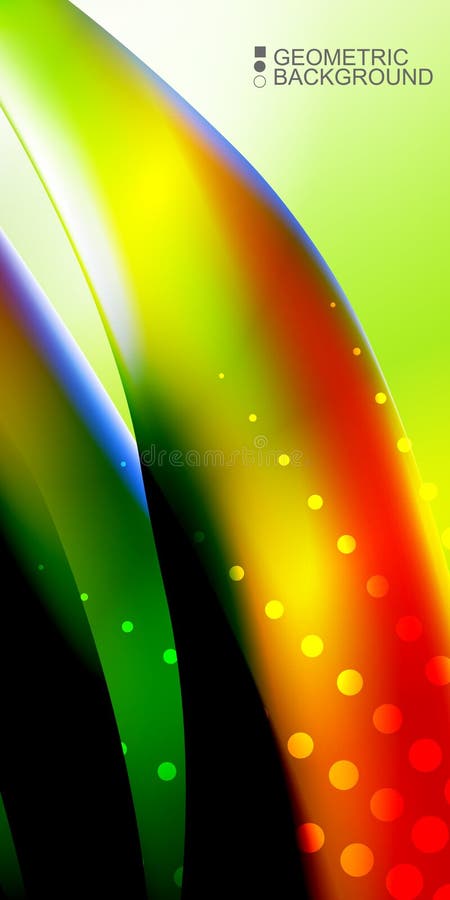 Geometric Shaped Objects Colorful Abstract Background Stock Vector ...