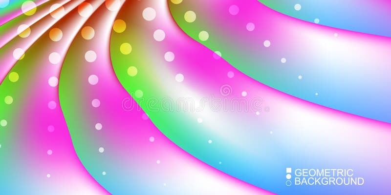 Geometric Shaped Objects Colorful Abstract Background Stock Vector