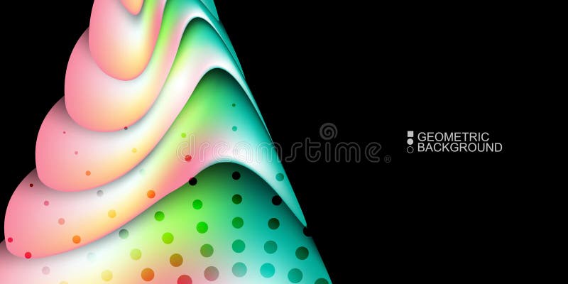 Geometric Shaped Objects Colorful Abstract Background Stock Vector ...