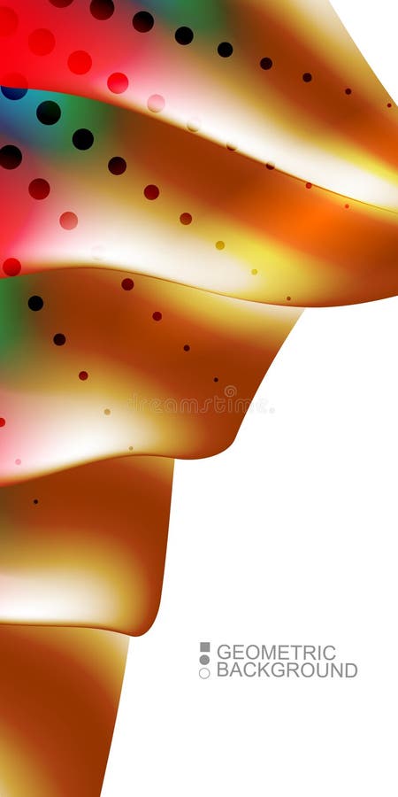 Geometric Shaped Objects Colorful Abstract Background Stock Vector
