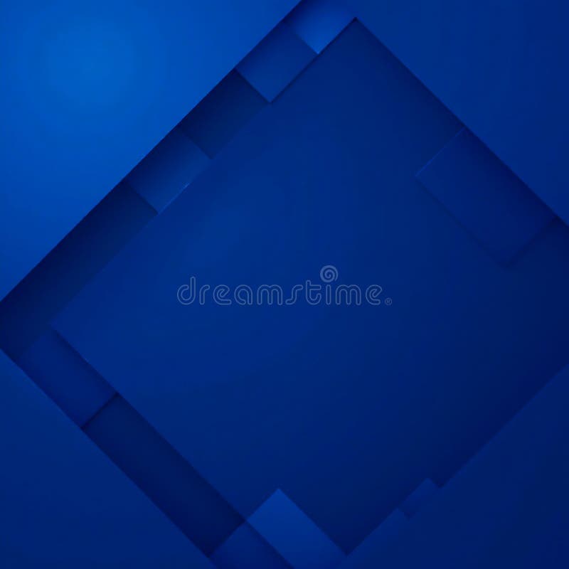 Geometric Shapes on Abstract Blue Background Stock Illustration ...