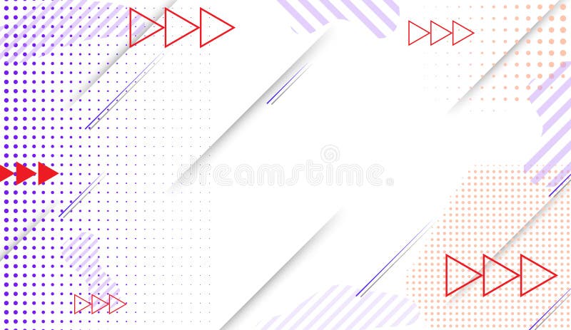 Geometric Shapes with Arrow Icons Stock Vector - Illustration of blank ...