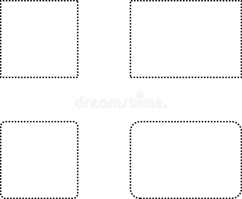 Geometric Shapes. Black Geometric Figures. Set of Vector Images Stock ...