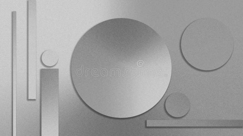 Geometric Shapes Blur Gradient with Grain in Bw Grey Stock Illustration ...