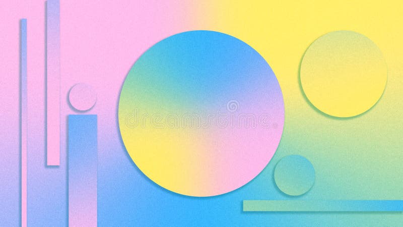 Geometric Shapes Blur Gradient with Grain in Pastels Stock Photo ...