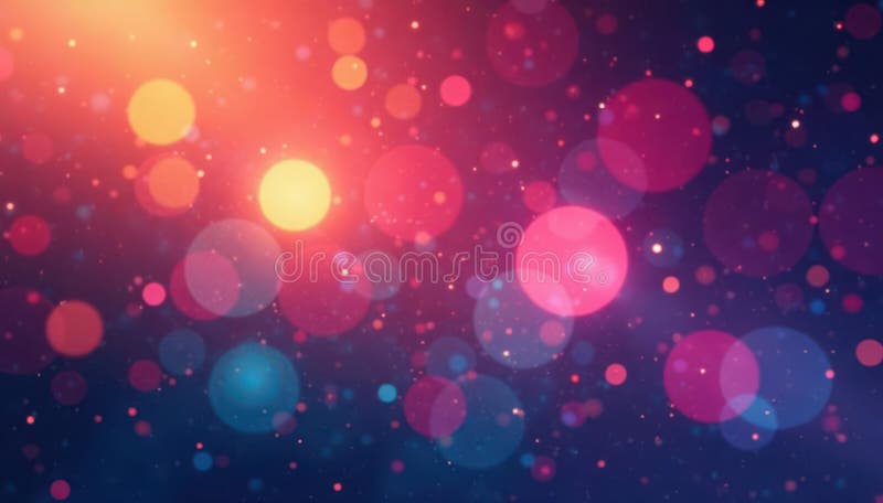 Geometric Shapes Bokeh Effect Seamless Backdrop, Stylish, Optical ...