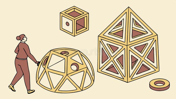 Geometric Shapes Building, Construction and Architectural Design Vector ...