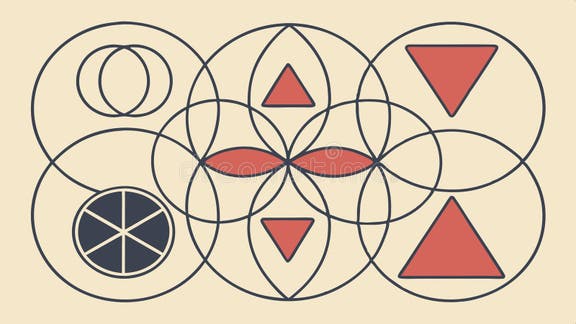 Geometric Shapes Circle Triangles, Abstract Design Pattern Vector ...