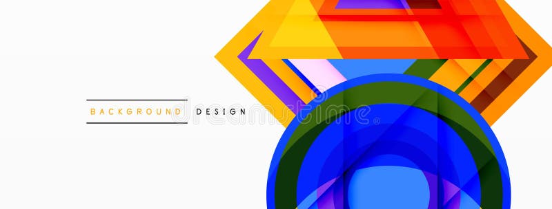 Geometric Shapes Concept for Creative Technology, Digital Art, Social ...