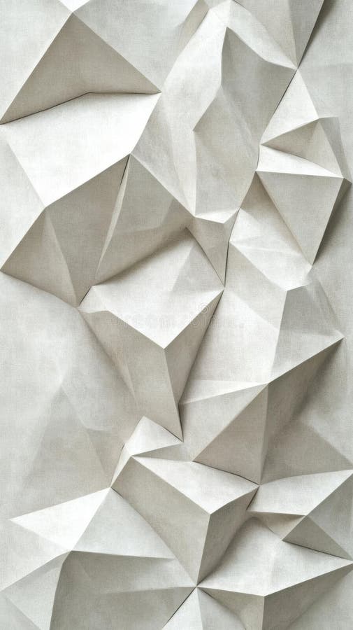 Geometric Shapes Create Abstract Design with Paper Folding Texture and ...
