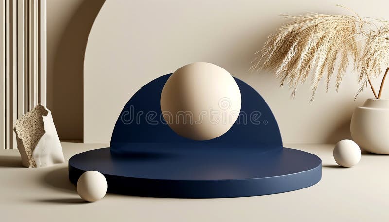 Geometric Shapes Create an Artistic Display in a Serene Interior ...