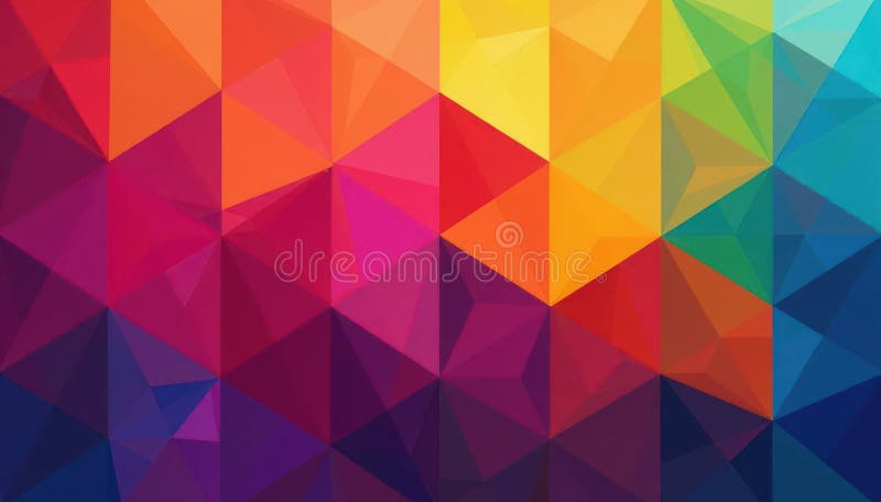 Geometric Shapes Creating a Repeating, Diverse Color Sequence ...