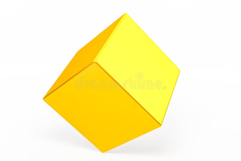 Geometric shapes cube stock illustration. Illustration of horizontal ...