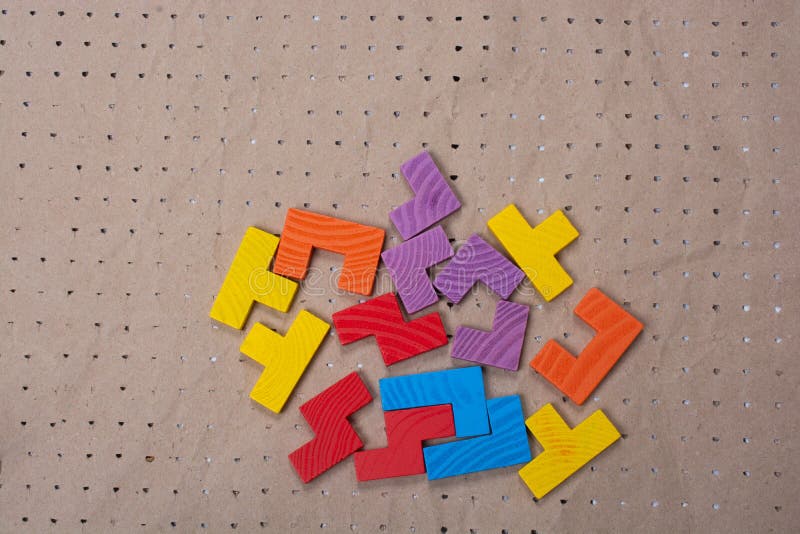 . Geometric Shapes in Different Colors. Concept of Creative, Logical ...