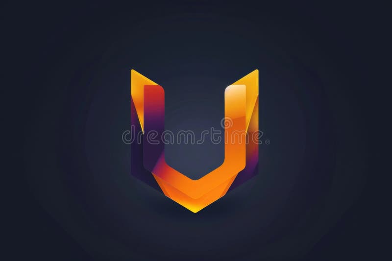 Geometric Shapes Form the Letter U, a Mathematical Representation of ...