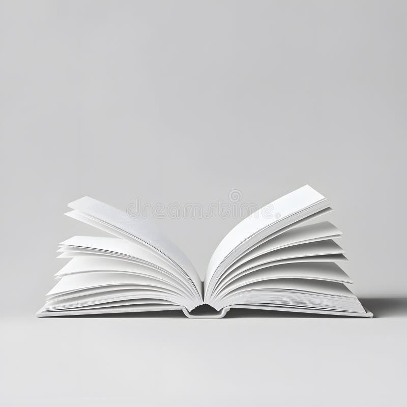 Geometric Shapes Form a Stylized Open Book Stock Illustration ...