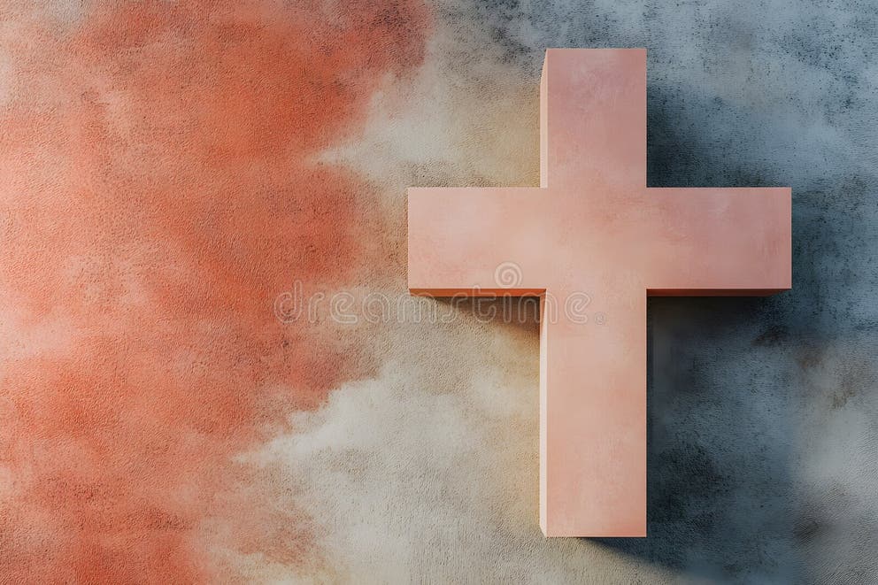 Geometric Shapes Form a Subtle Cross Stock Illustration - Illustration ...