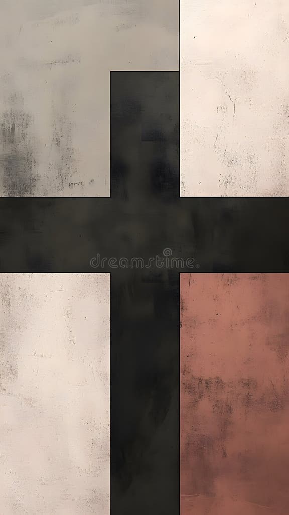 Geometric Shapes Form a Subtle Cross Stock Illustration - Illustration ...