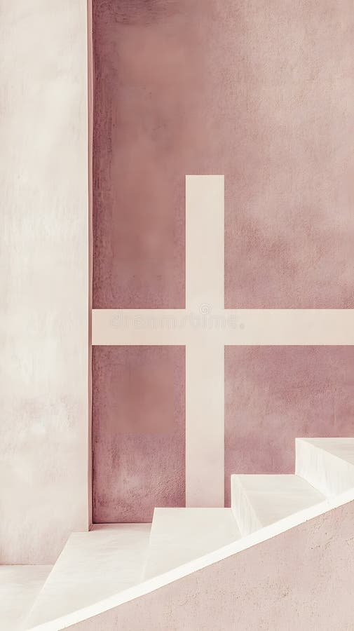 Geometric Shapes Form a Subtle Cross Stock Illustration - Illustration ...