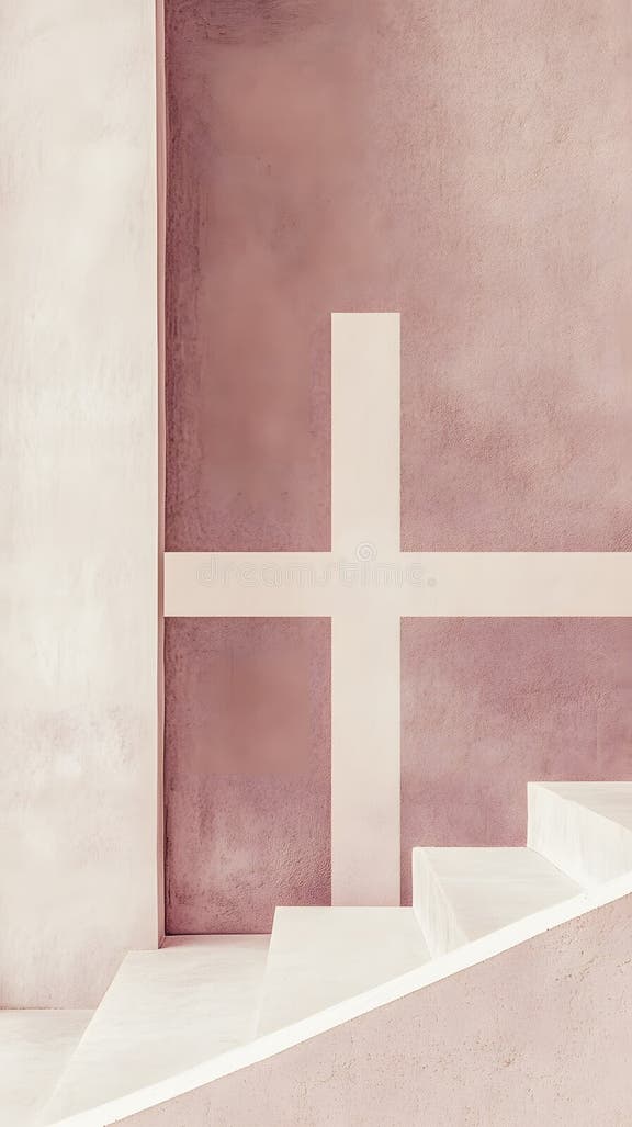 Geometric Shapes Form a Subtle Cross Stock Illustration - Illustration ...