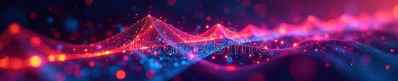 Geometric Shapes Forming Digital Pathways, Vibrant Color Gradients ...