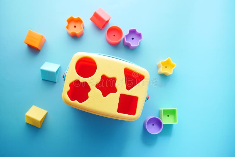 Geometric Shapes for Games and Children Learning. Stock Image - Image ...