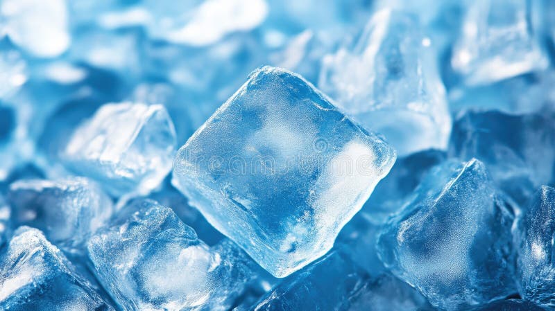 Geometric Shapes and Ice Texture Design. Stock Illustration ...