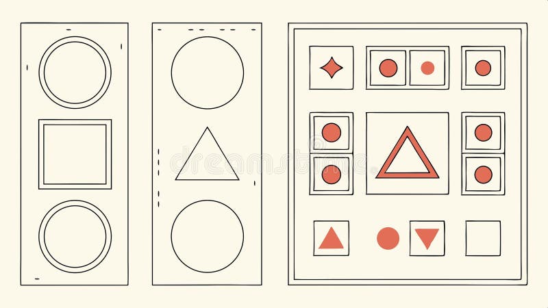 Geometric Shapes Icon Set, Abstract Forms, Design Elements, UI Icons ...