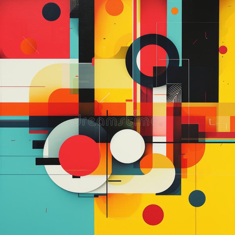 Geometric Shapes Interact Dynamically, Forming an Engaging Visual ...