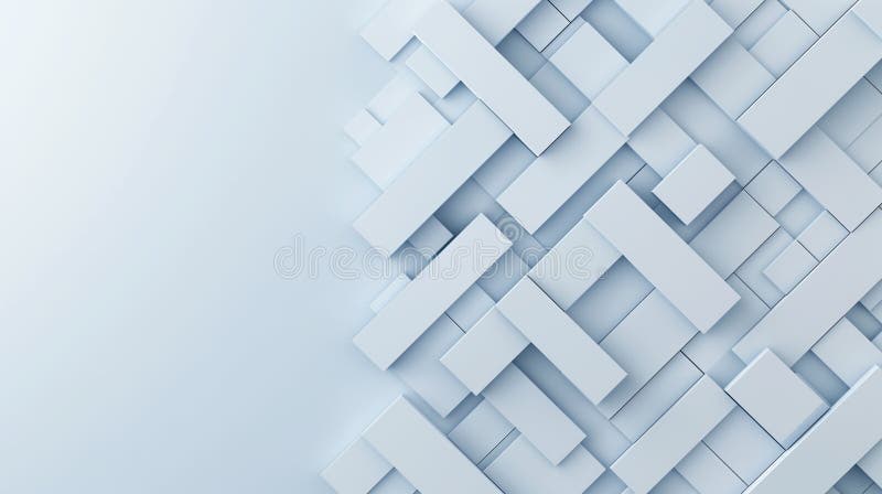 Geometric Shapes Interlocking Seamlessly, Top View, Represents the ...