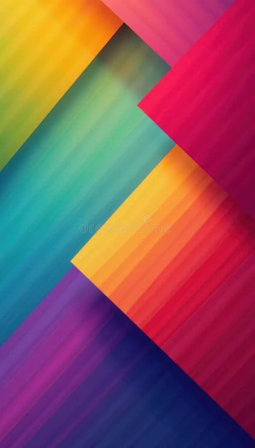 Geometric Shapes Intersect, Creating Depth and Dimension, Minimalist ...