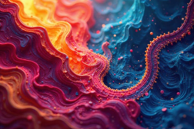 Geometric Shapes Interwoven with Flowing Calligraphy , Texture ...