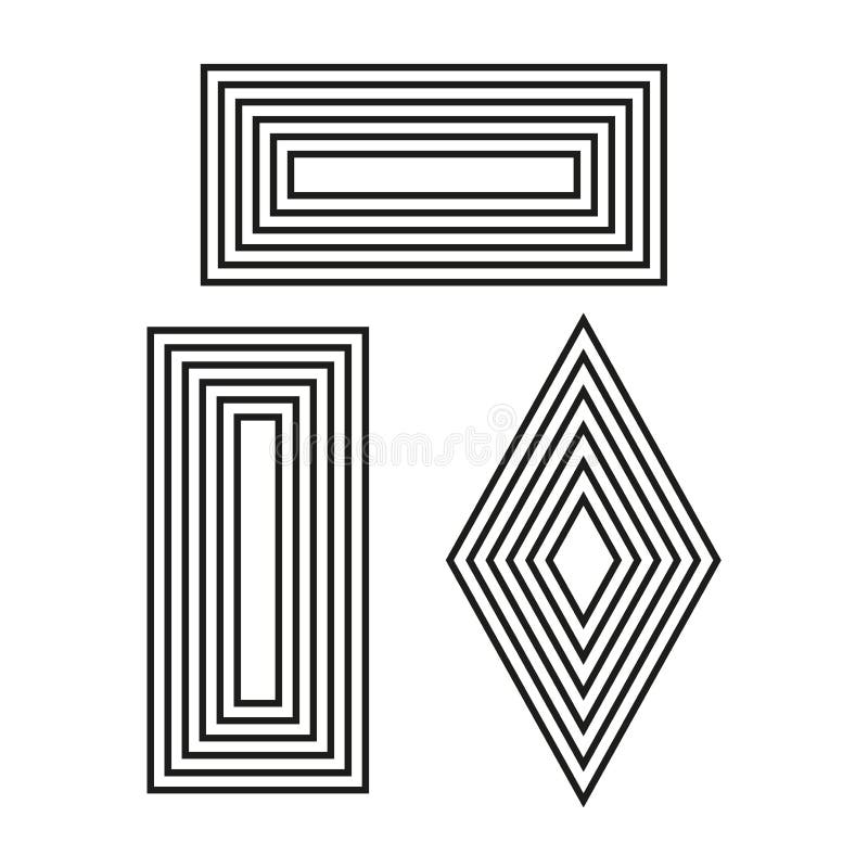 Geometric Shapes Lines Stripes. Shape Background. Rectangle Pattern ...