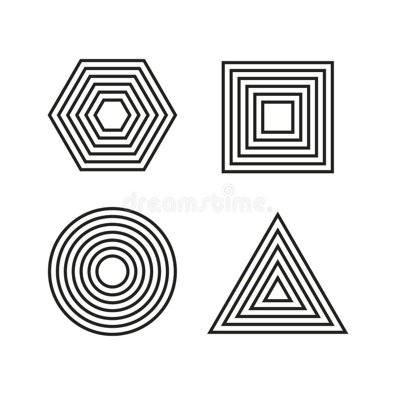 Geometric Shapes Lines Stripes. Shape Background. Rectangle Pattern ...