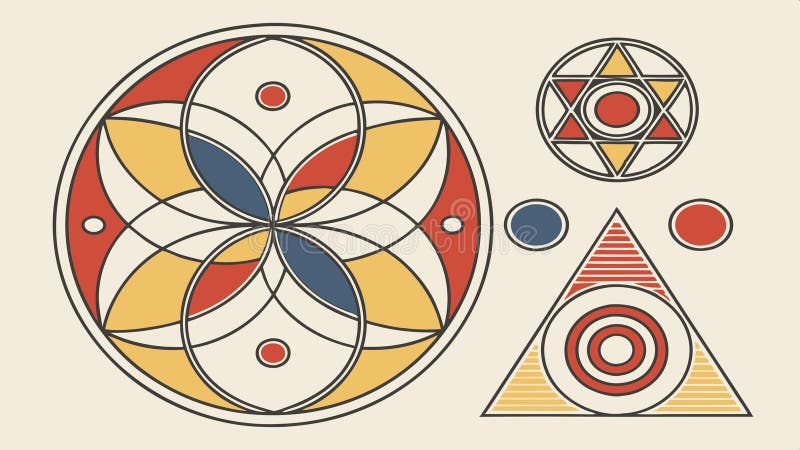 Geometric Shapes Mandala Pattern, Abstract Modern and Decorative Art ...