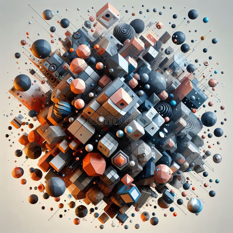 151 Geometric Shapes Morphing Cubes Spheres and Pynsfo Stock ...