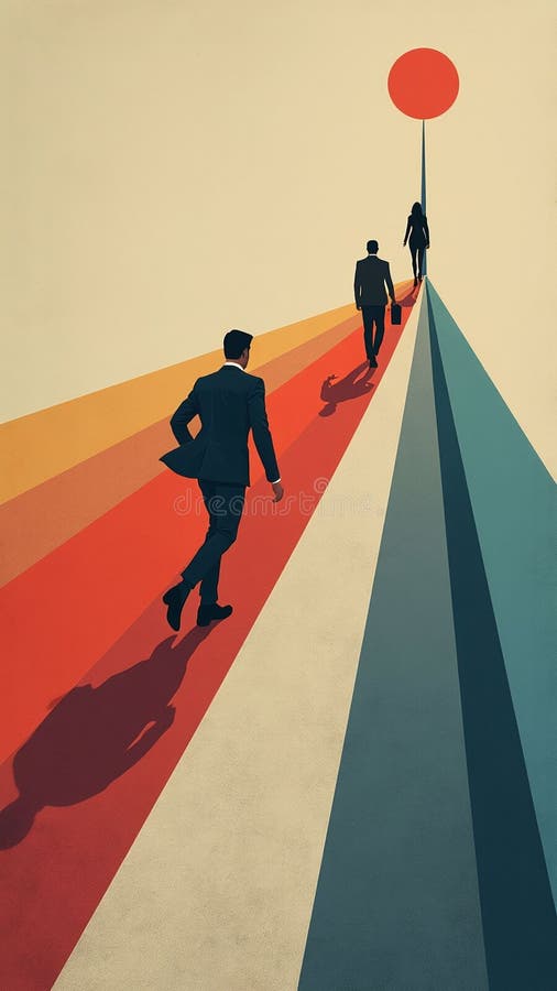 Geometric Shapes Moving Forward, Symbolizing Progress and Motivation ...