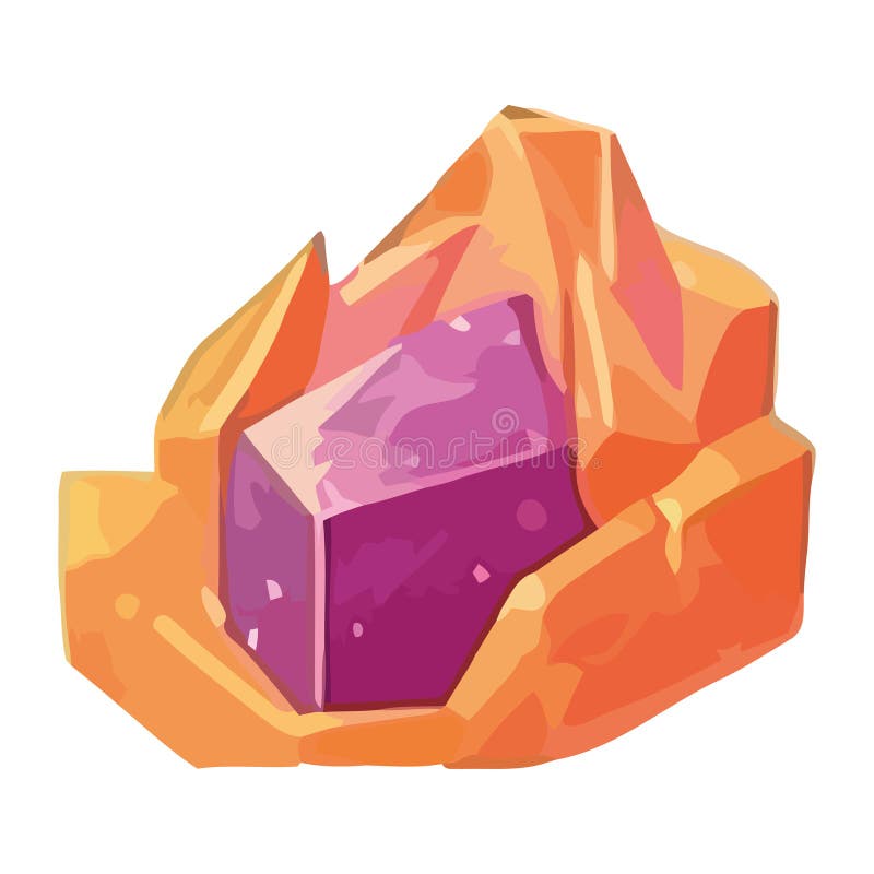 Geometric Shapes in Multi Colored Stone Stock Vector - Illustration of ...