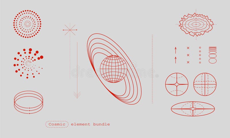 Geometric Shapes and Patterns Related To Cosmic Elements, Sphere ...