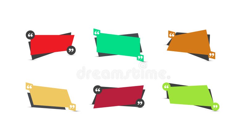 Geometric Shapes Quotes Frames, Text Box Quotes, Comic Comment Box ...