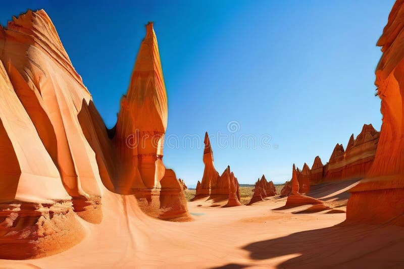 Geometric Shapes Representing Geological Formations Stock Illustration ...