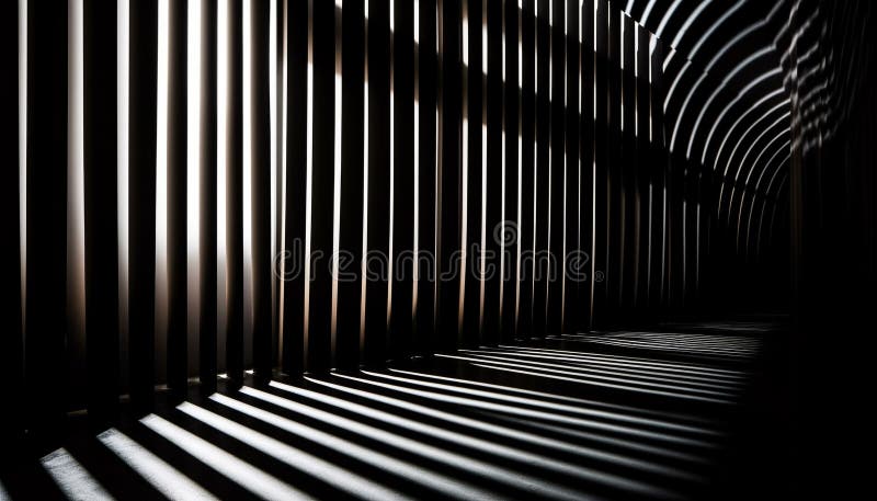 Geometric Shapes in a Row Create a Vanishing Point Generated by AI ...