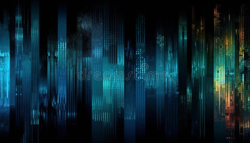 Geometric Shapes in a Row, Digitally Generated Image Generated by AI ...