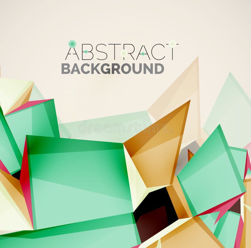Geometric Shapes with Sample Text. Abstract Stock Vector - Illustration ...