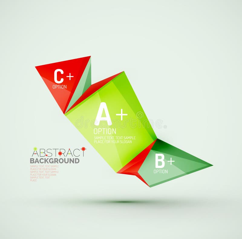 Geometric Shapes with Sample Text. Abstract Stock Vector - Illustration ...