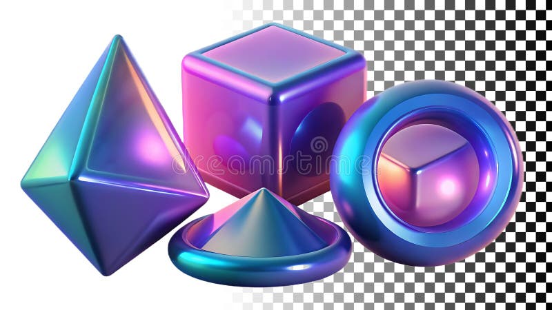 Geometric Shapes Set, Abstract Forms for Modern Art Png Transparent ...